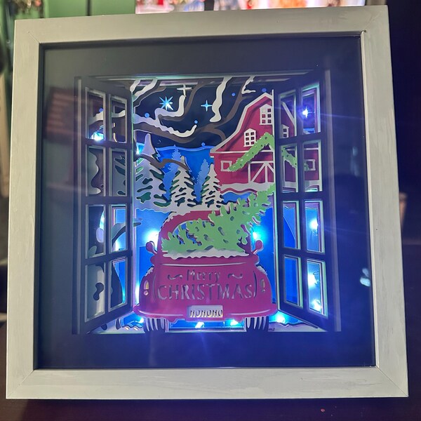 Movie Character Shadow Box Svg, Halloween Shadow Box SVG, Nightmare ...