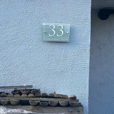 Traditional House Number Signs & Address Plaques in Sage Green - Etsy UK