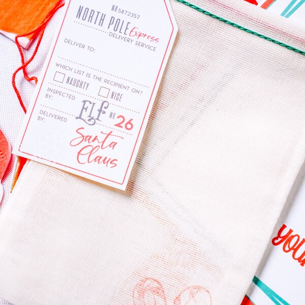 Santa Gift Tags, Gift From Santa, Santa Tag, Christmas Gift Tags ...