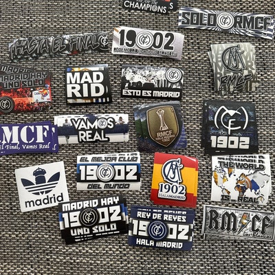 100 X Chelsea Stickers Based on Poster Pin Badge Flag Scarf Shirt ...
