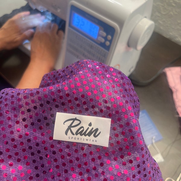 250 Pcs Custom Printed Satin Material Main Labels or Care Content ...