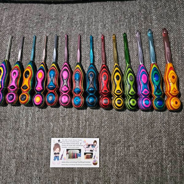 Boye Hook L / 8.00 Mm 1 Handmade Too Shay Crochet Hook Handle With Boye ...