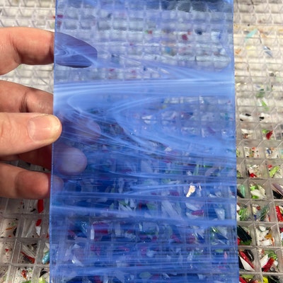 Stained Glass Sheet Clear Waterglass Transparent Spectrum MOSAIC - Etsy