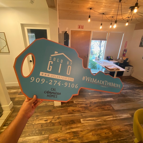 Personalized Real Estate Key Photo Prop | Printed Closing Key ...