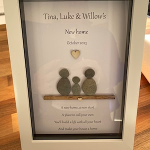 Retirement Gift, Good Luck Present, Pebble Art Picture Framed Poem ...