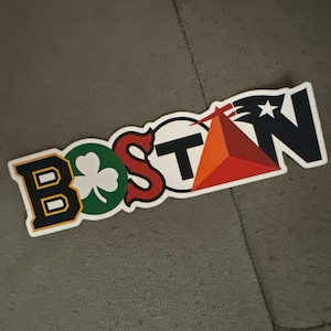 Boston Sports Sticker - Etsy