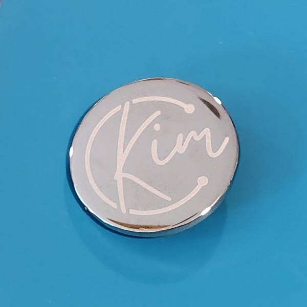 Custom Round Bag Labels,30mm Light Gold/gun Black/silver Metal Blank ...