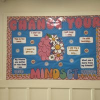 Change Your Mindset Bulletin Board, Growth Mindset, Pastel Classroom ...