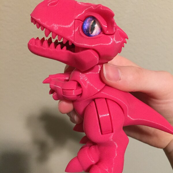 Boon Tiny T-rex Dinosaur 3d Printed Articulated Custom Realistic Glass ...