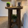Rustic Reclaimed Wood End Table With Drawer, Rustic Side Table Living ...