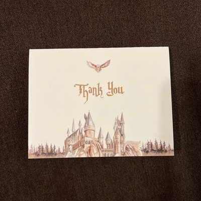 EDITABLE Magical Thank You Card Template, Printable Folded Thank You ...