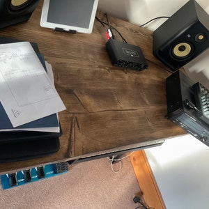 Bespoke Rustic Gaming Desk With A Frame Industrial Legs | Etsy