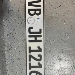 Worn & Faded License Plate Letters and Numbers to Build Your Own ...
