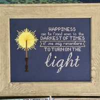 Dumbledore Turn on the Light cross Stitch PATTERN DOWNLOAD - Etsy Canada