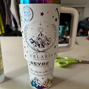 40 Oz Acotar Pattern Stanley Tumbler Cup - Etsy