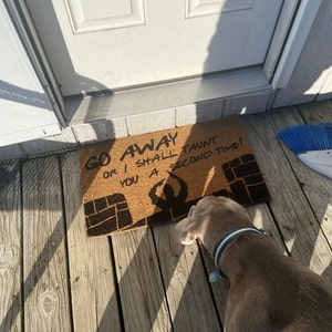 Buffy the Vampire Inspired Door Mat Welcome to the Hellmouth - Etsy