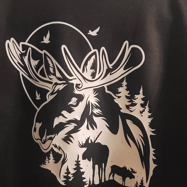 Moose SVG File, Wild Moose Svg, Moose Hunting Svg, Mountain Moose Svg ...