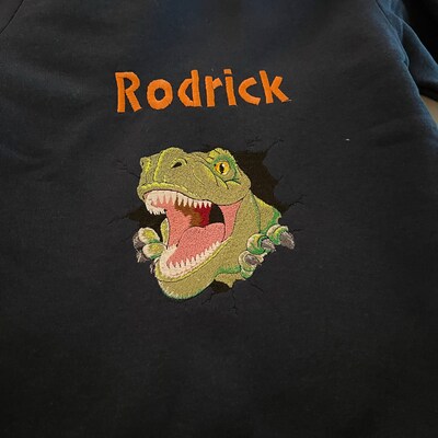 T-rex Machine Embroidery Design Dinosaur Embroidery Files - Etsy Canada