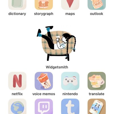 Cute Hand-drawn iPhone App Icon Set ios & Android - Etsy