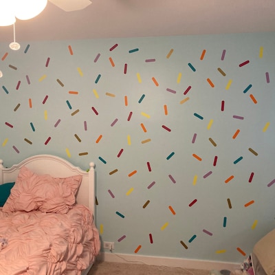 Sprinkle Wall Decals Gold Sprinkle Stickers Silver Sprinkles Rose Gold ...