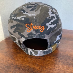 Add Name or Text to Back or Side of Baseball Cap Back of Hat Embroidery ...