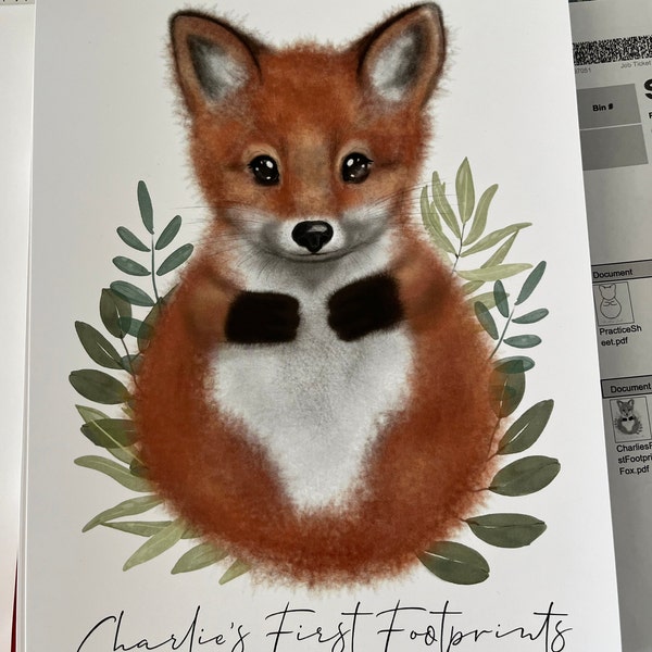 PDF FILE Babys First Footprint Lion Cub Print, Footprint Art ...