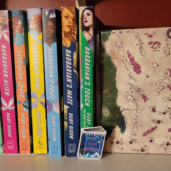 Unofficial Ruby Dixon Stickers Ice Planet Barbarian Stickers Ruby Dixon ...