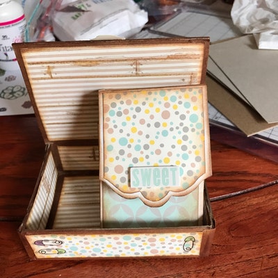 SMALL Keepsake Box & Mini Album Printable Template in WOOD - Etsy Canada