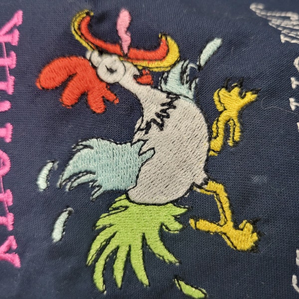 Running Chicken Machine Embroidery Design, Crazy Bird Screaming ...