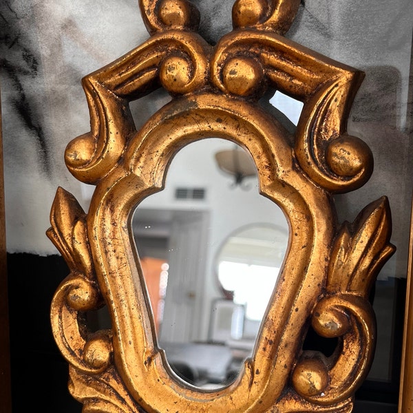 Antique Florentine Frame Madonna Magnificat and Infant Child Jesus Icon ...