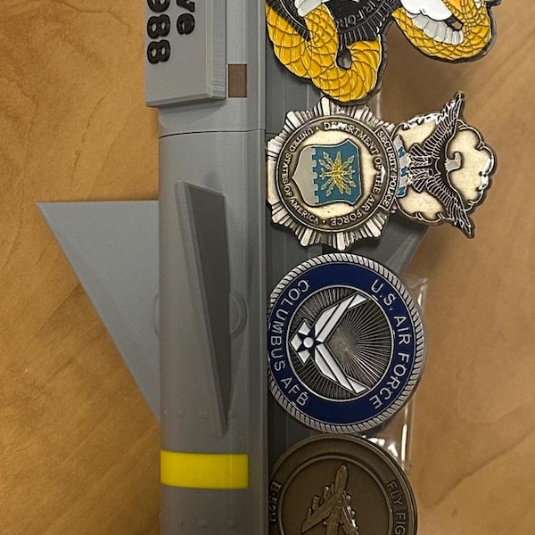AIM-120 Missile Challenge Coin Display - Challenge Coin Holder - Etsy