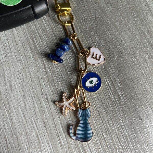 Charm Keychain, Custom Charm Car Keychain, Purse Chain Accessory ...