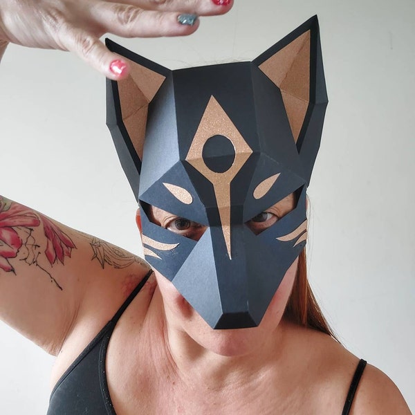 Tatsu Dragon Head Mask DIY Halloween Costume Papercraft PDF Template - Etsy