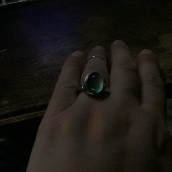 Adult Mood Ring, Silver Plated Color Changing Mood Ring, Size 7 8 9 10 ...