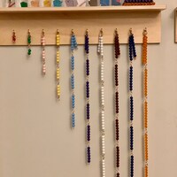 Montessori Colored Bead Set / Prep for Multiplication / Math Material ...