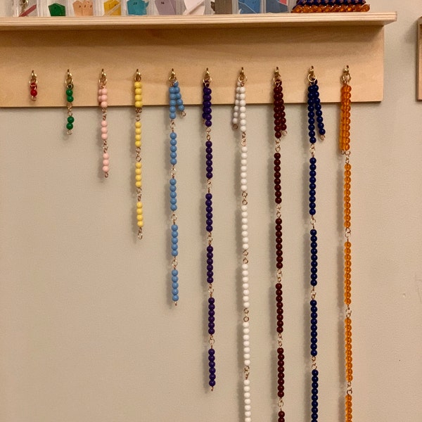 Montessori Colored Bead Set / Prep for Multiplication / Math Material ...