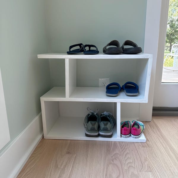 Handmade Unique Shoe Rack - Ships Fully Assembled! - Etsy