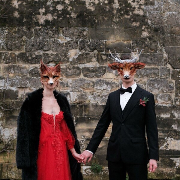Luxury Stag Mask, Woodland Deer, Reindeer Mask, Deer Headdress ...