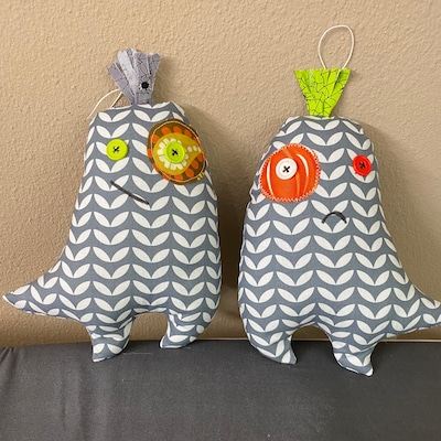 Cute Ghost Sewing Pattern Pdf. Ghost Rag Doll Pattern Halloween Nursery ...
