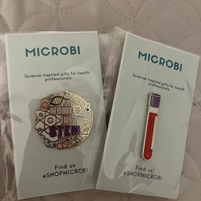 Women in STEM Enamel Pin / Microbiology / Science Gift / Scientist ...