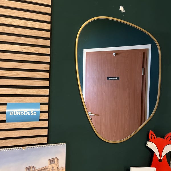 Rectangle Mirror With Rounded Corners, Minimalist Wall Mirror ...