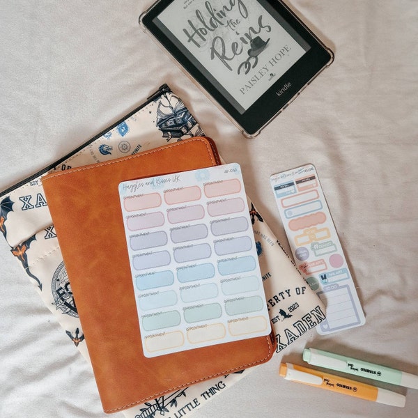 Blank Appointment Reminder Planner Stickers | Medium Text Box | Planner ...