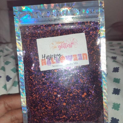HAPPY HALLOWEEN Chunky Halloween Glitter Mix Spooky Glitters Black ...