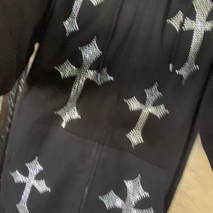 ZIP UP Cross Hoodie, Hoodie With Crosses - Etsy