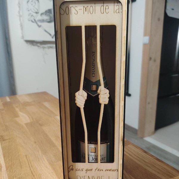 Jail Bars Wine Bottle Gift Box SVG Laser Cut File (digital Download) - Etsy