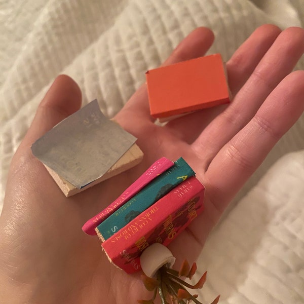 DIY Mini Book Wooden Blocks, Set of 10 - Etsy