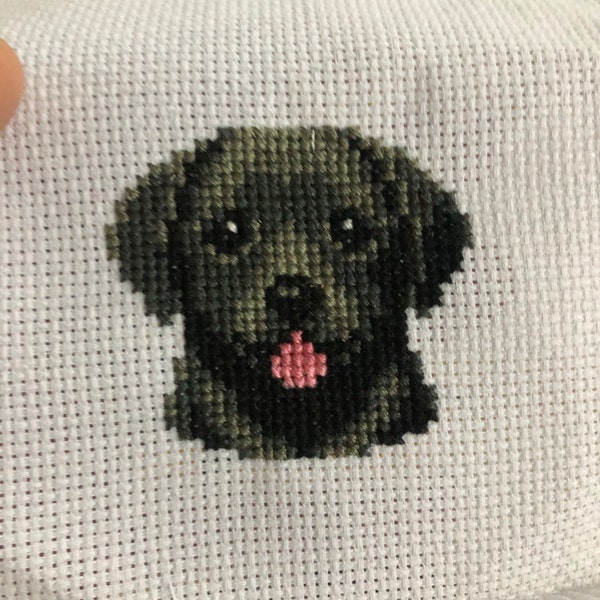 Black Labrador Cross Stitch Pattern PDF Bundle - Black Lab + Black Lab ...