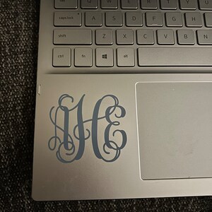Monogram Decal Sticker Many Colors Monogram Sticker for Laptop Monogram ...
