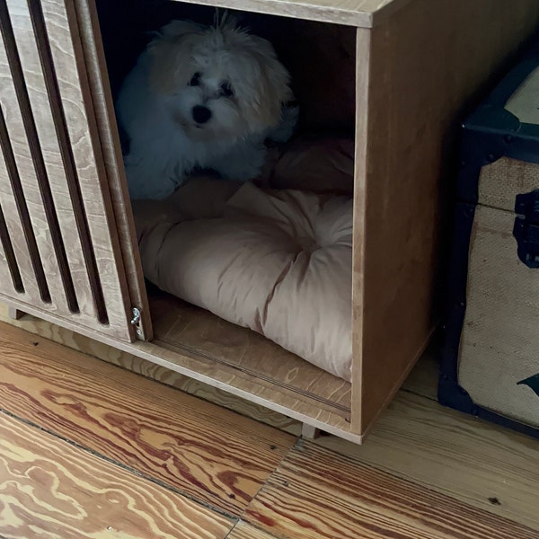 Bungalo Dog House, Puppy Crate House, Modern Dog House, Dog Bed, Wooden ...