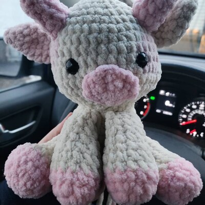 Amigurumi Cow Pattern, Plush Pattern, Stuffed Cow Toy, Cow, Crochet Cow ...